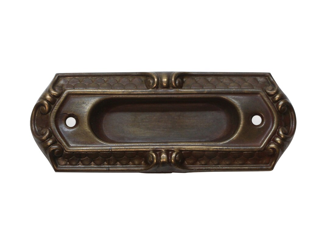 Vintage Art Deco Stamped Brass Recessed Window Sash Lift - Etsy
