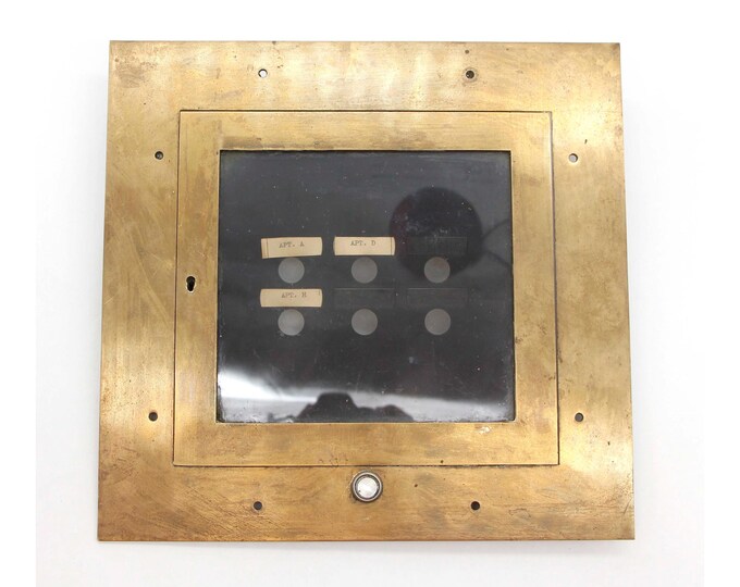 Reclaimed 6 Unit Building Brass Apartment Call Box Cover - Etsy