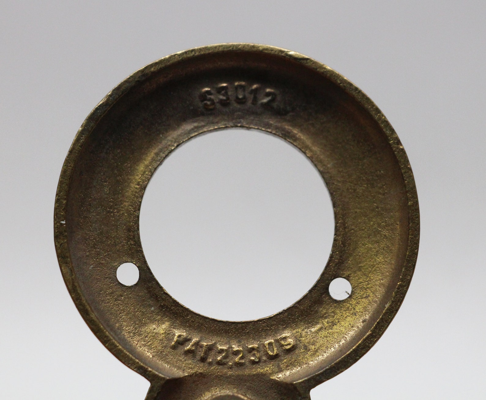 Antique Brass Door Bell Plate with Push Button | Etsy