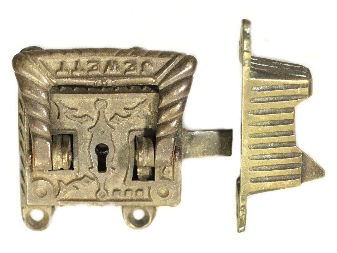 Antique Jewett Victorian Bronze Ice Box Lock - Etsy