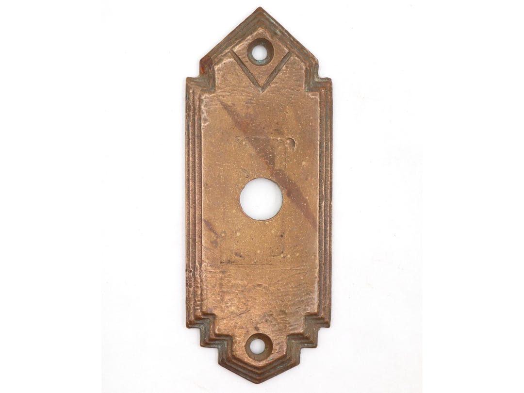Vintage Sargent 4.5 In. Brass Art Deco Door Bell Plate - Etsy