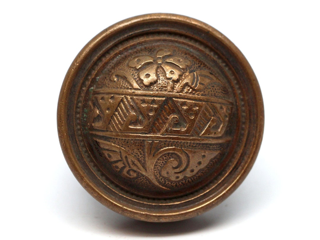 Antique 1880s Corbin Cast Bronze Diagonal Pattern Passage Door Knob - Etsy