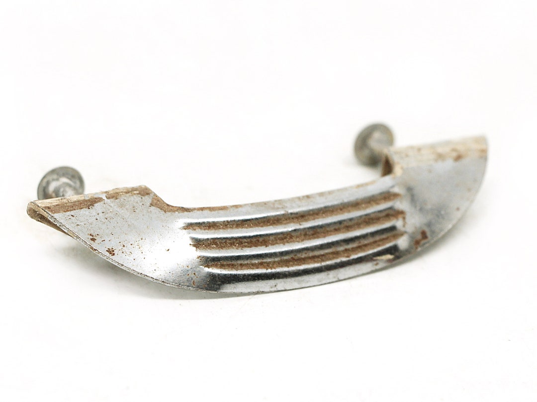 Vintage 3.875 In. Art Deco Chrome Drawer Bridge Pull - Etsy