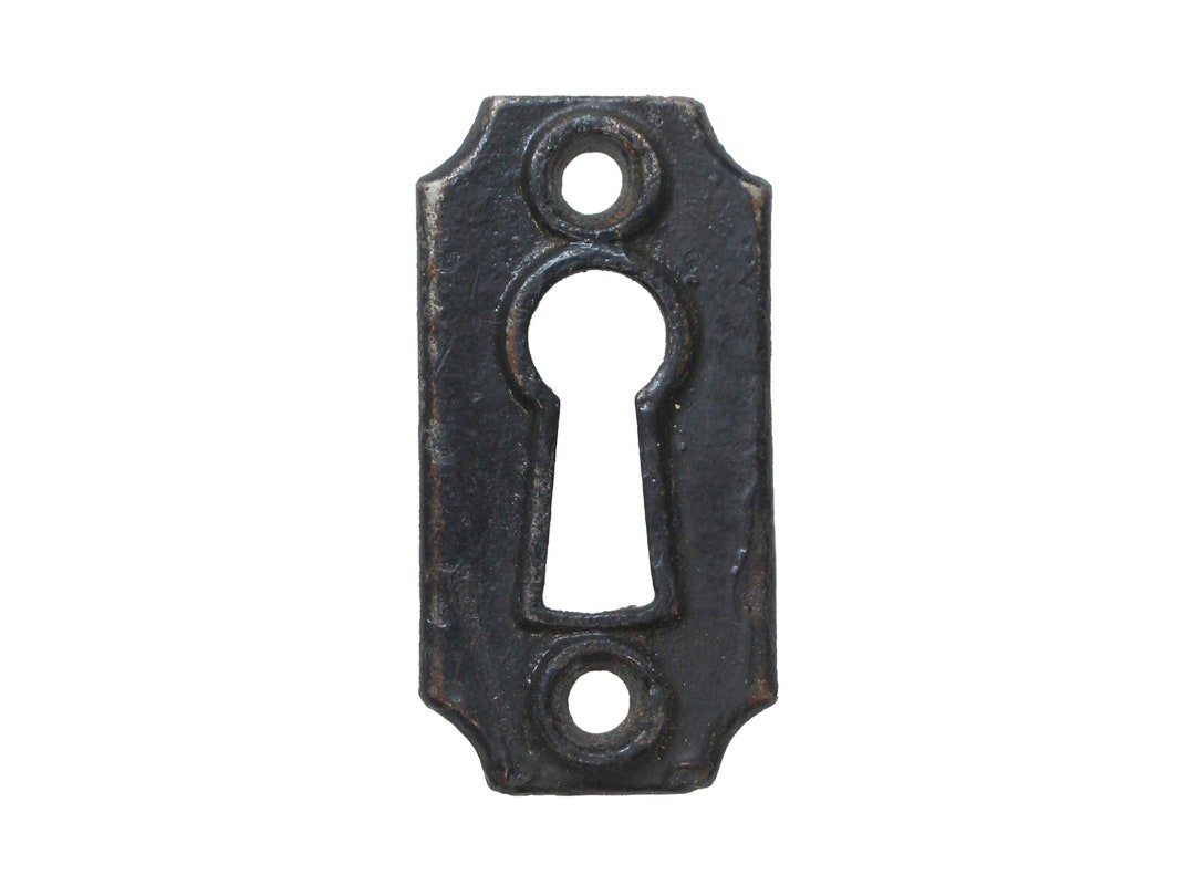 Antique Arched Corner Black Cast Iron Door Keyhole Cover - Etsy