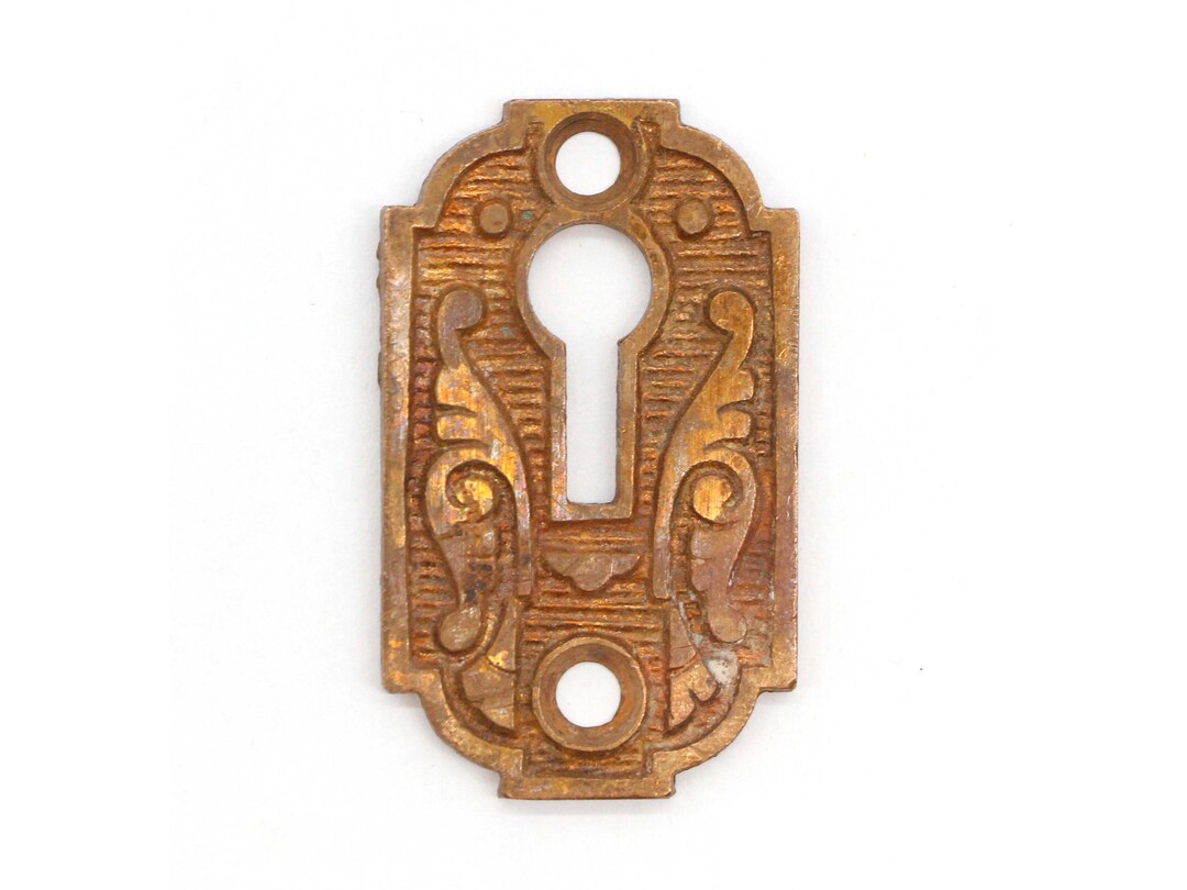 Antique Aesthetic 1.75 In. Brass Door Keyhole Cover Plate - Etsy