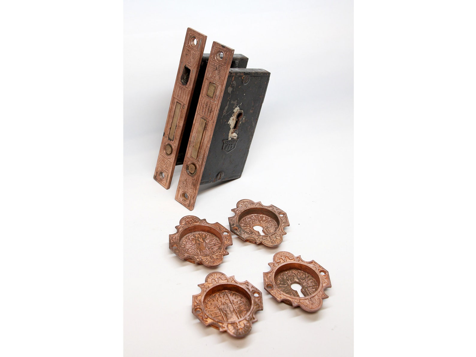Double Pocket Door Aesthetic Corbin Mortise Lock Set - Etsy