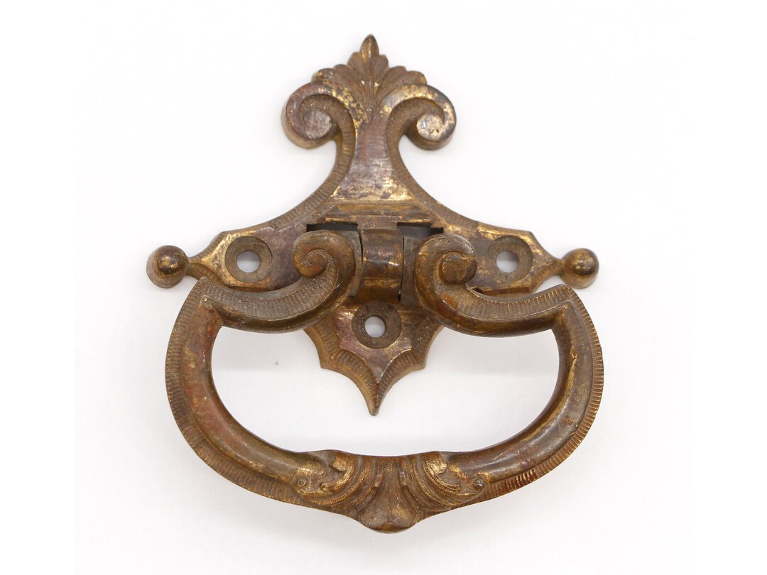 Antique Cast Bronze Ring Bail Drawer Pull - Etsy