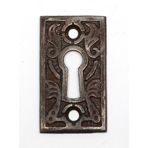 Antique 1.75 In. Aesthetic Cast Iron Door Keyhole Cover Plate - Etsy