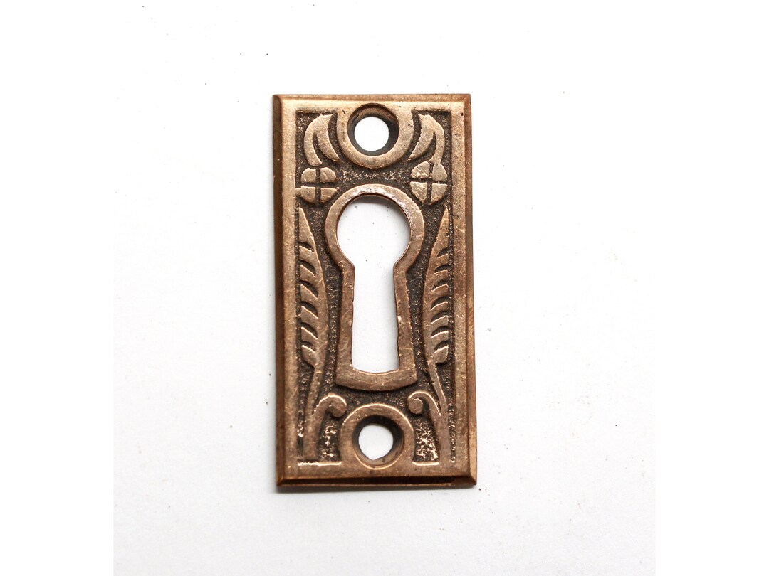 Antique 1.875 In. Brass Aesthetic Door Keyhole Cover Plate - Etsy