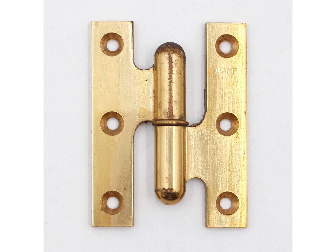 Reclaimed 2.5 X 2 In. Brass Right Hand Lift off Door Hinge - Etsy