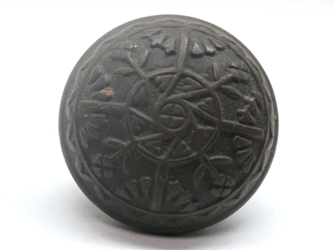 Antique Penn Dark Bronze Magnolia Door Knob - Etsy