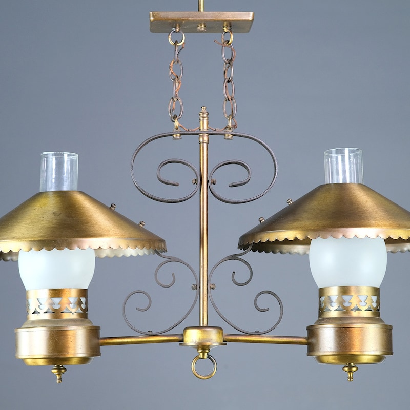 Antique Oil Ceiling Lamps - Etsy
