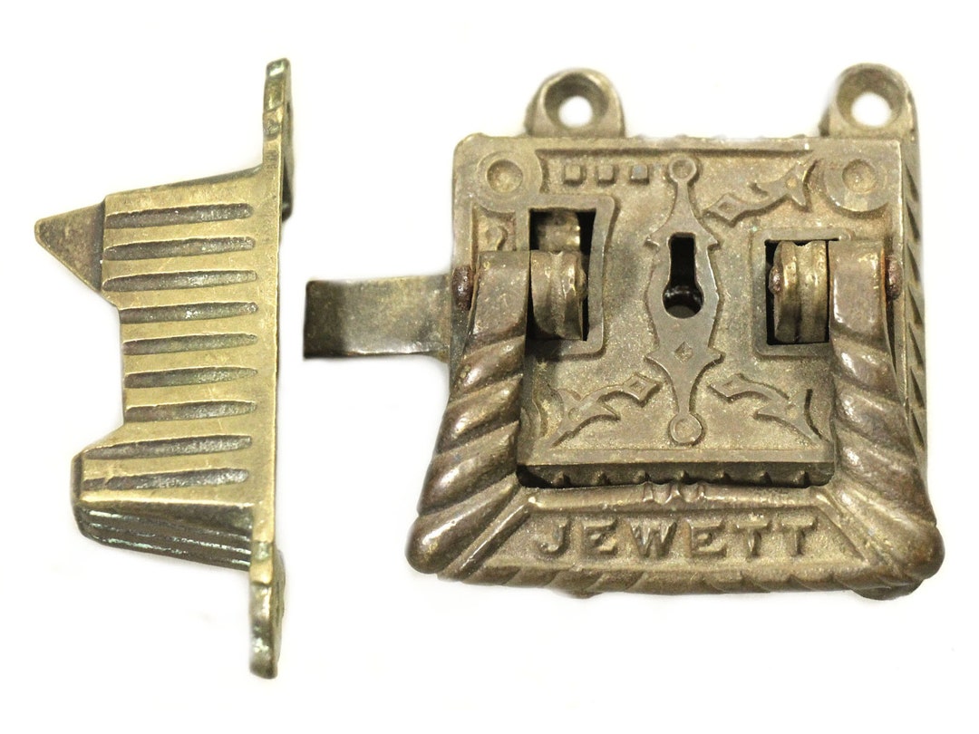 Antique Jewett Victorian Bronze Ice Box Lock - Etsy
