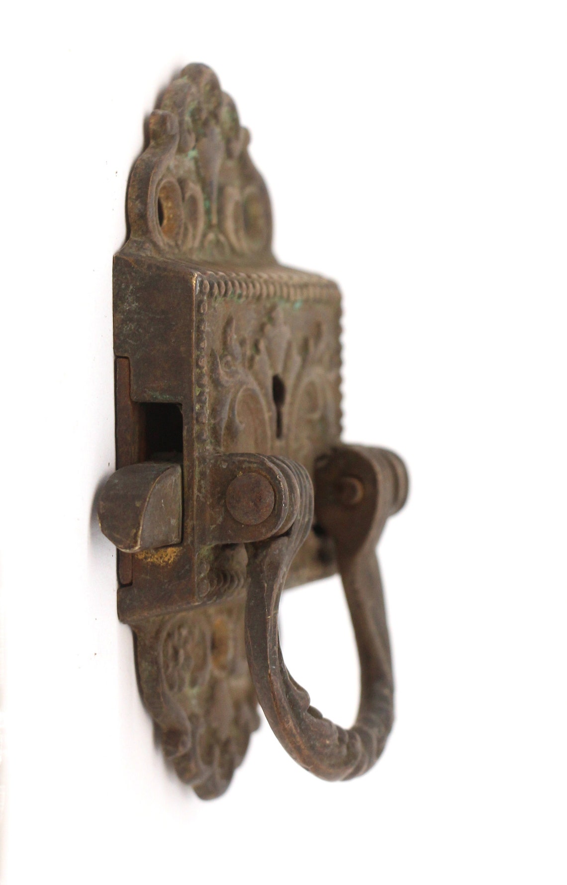 Antique Bronze Beaded Victorian Ice Box Latch | Etsy