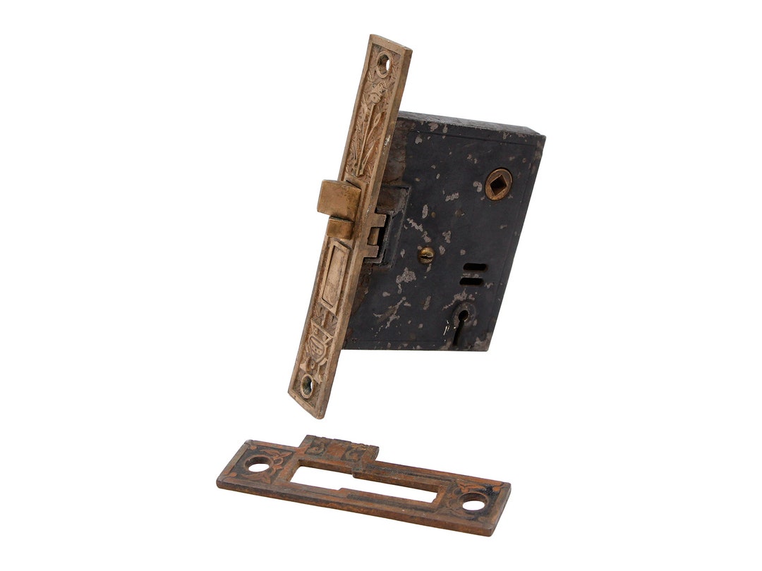 Antique Cast Iron & Brass Aesthetic Norwalk Mortise Door Lock - Etsy
