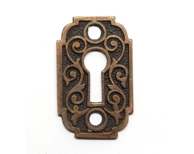 Antique 1.625 In. Victorian Bronze Door Keyhole Cover Plate - Etsy