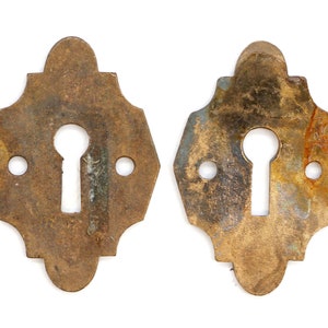 Pair of Antique Bronze Victorian Door Keyhole Covers - Etsy