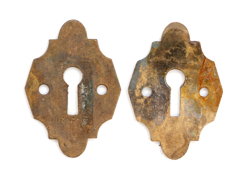 Pair of Antique Bronze Victorian Door Keyhole Covers - Etsy