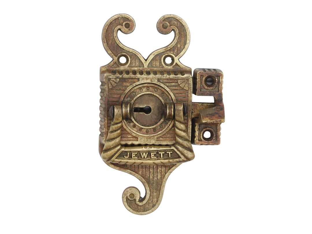 Antique Jewett Bronze Right Hand Ice Box Lock - Etsy