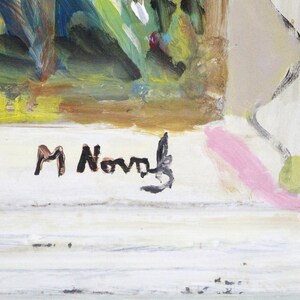 Mladen Novak Sunflower Acrylic Painting on Antique Tin Panel - Etsy