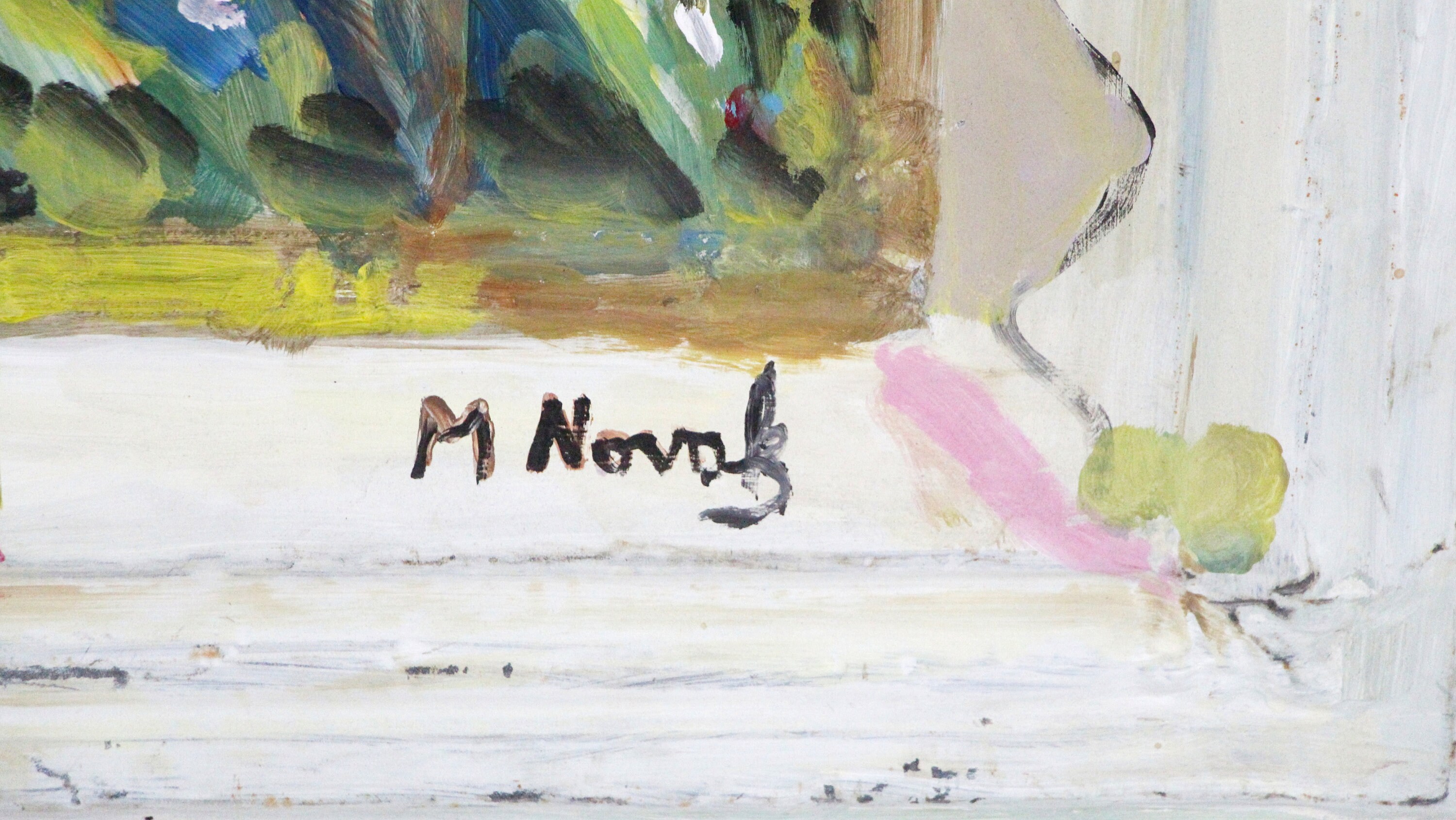 Mladen Novak Sunflower Acrylic Painting on Antique Tin Panel - Etsy