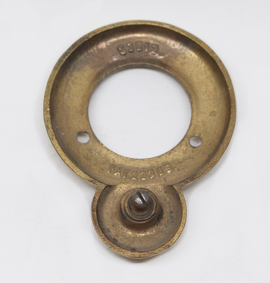 Antique Brass Door Bell Plate With Push Button - Etsy