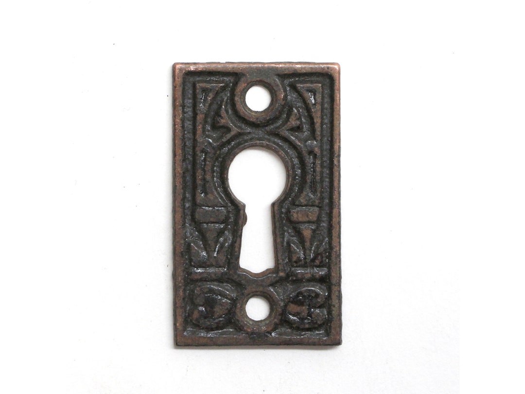 Antique 1.625 In. Cast Iron Aesthetic Keyhole Cover Plate - Etsy