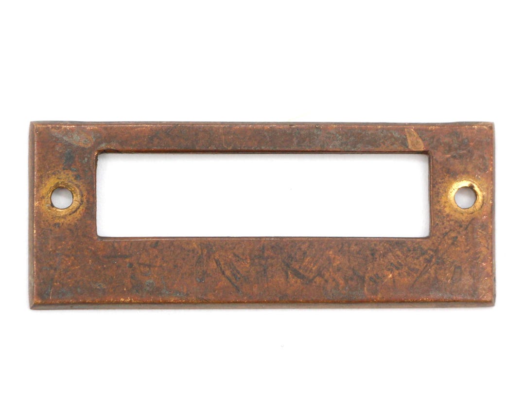 Vintage 2.5 In. Brass Drawer File Label Holder - Etsy
