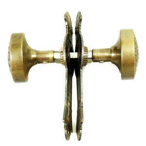 Antique Reading Bronze Door Knob Set - Etsy