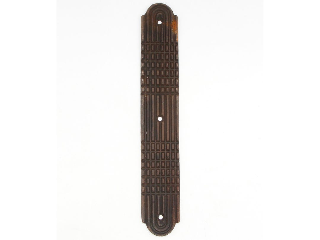Art Deco 13.625 In. Cast Bronze Door Push Plate - Etsy