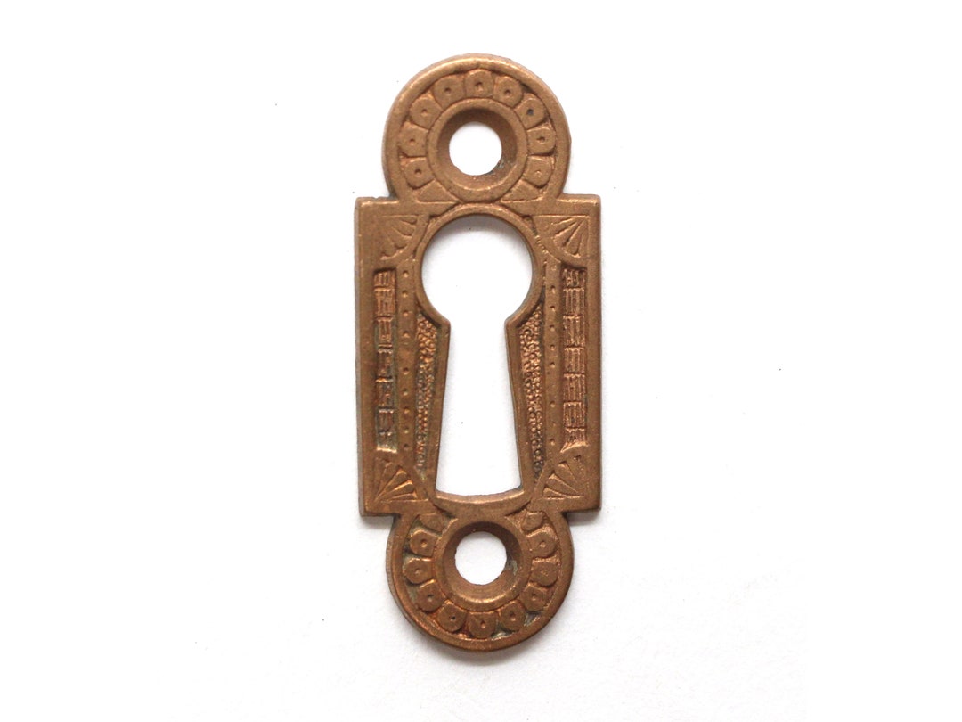 Antique 2.25 In. Aesthetic Bronze Door Keyhole Cover Plate - Etsy