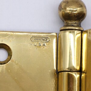 Pair of Polished Brass 5.5 X 5 Lawrence Offset Door Hinges - Etsy