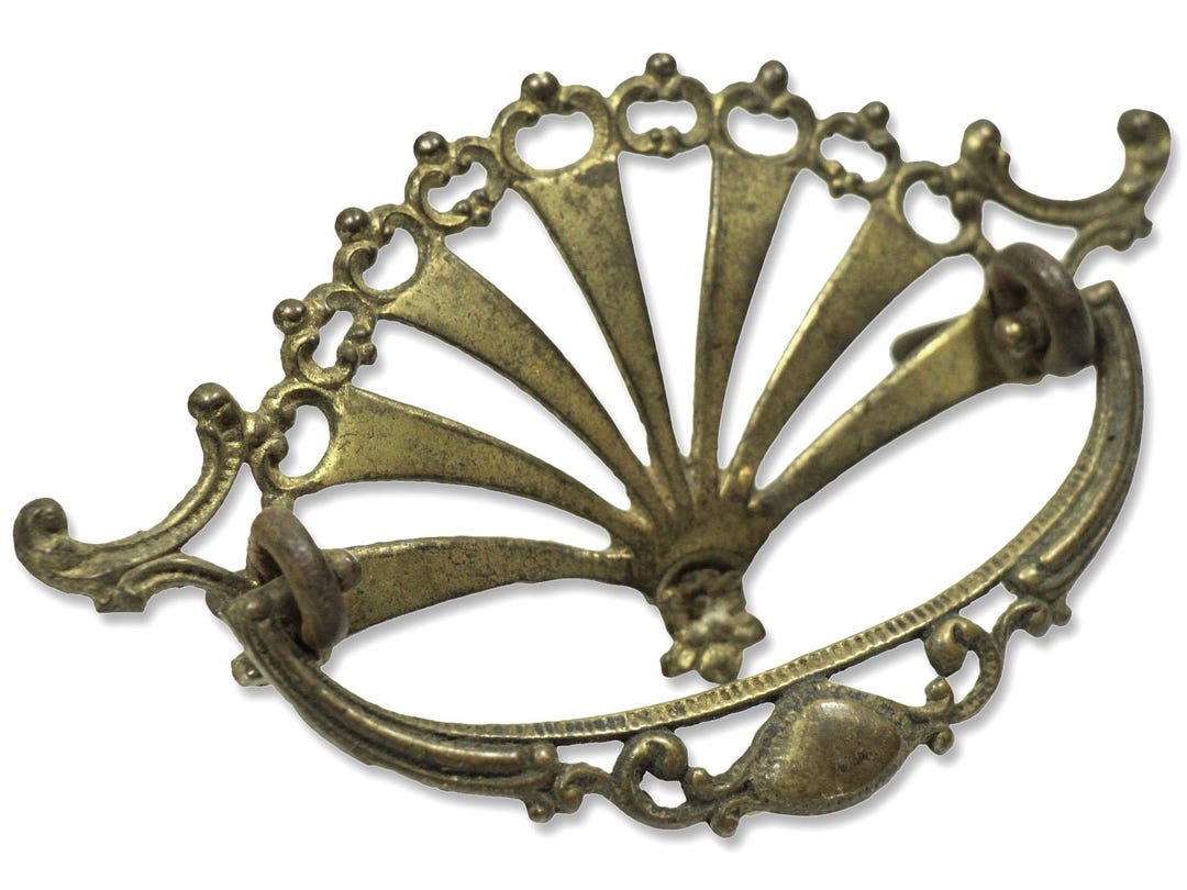 Victorian Brass Cut Out Drawer Bail Pull - Etsy