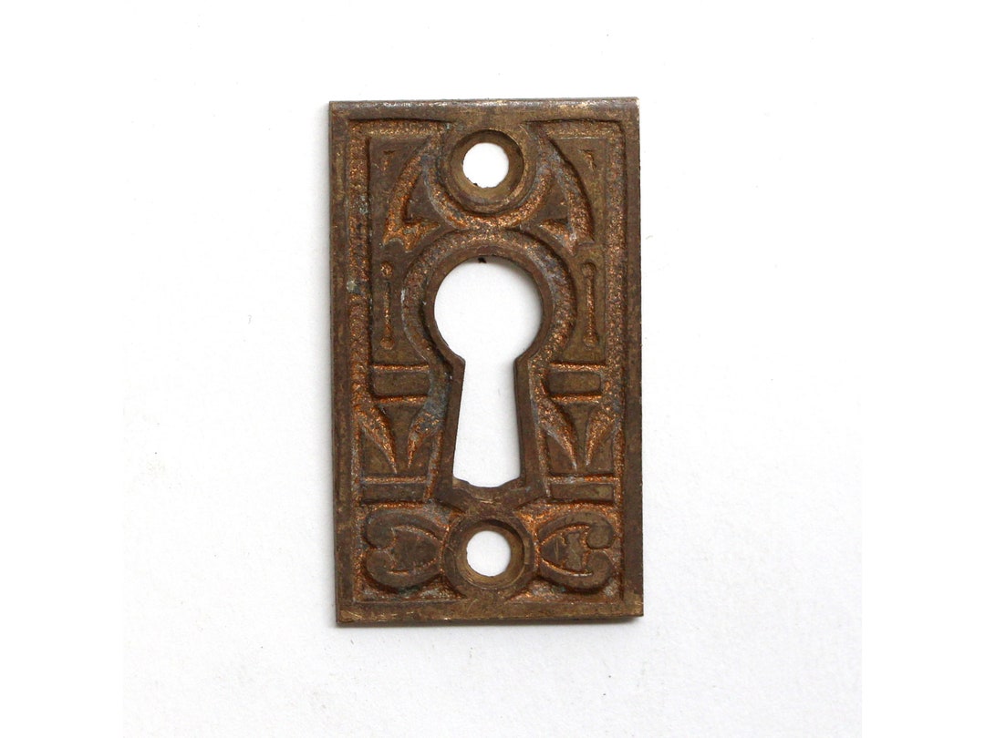 Antique 1.625 In. Aesthetic Bronze Keyhole Cover Plate - Etsy