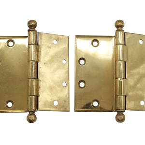 Pair of Polished Brass 5.5 X 5 Lawrence Offset Door Hinges - Etsy