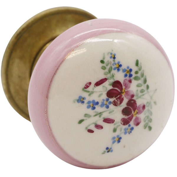 Vintage Pink Door Knob - Etsy