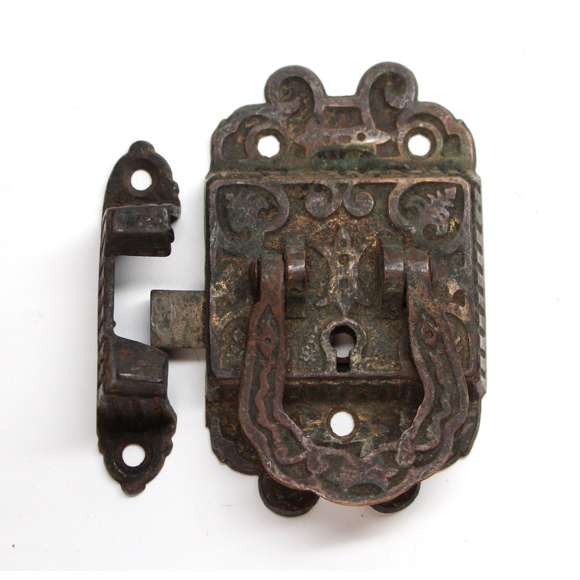 Antique Bronze Left Side Ice Box Latch - Etsy