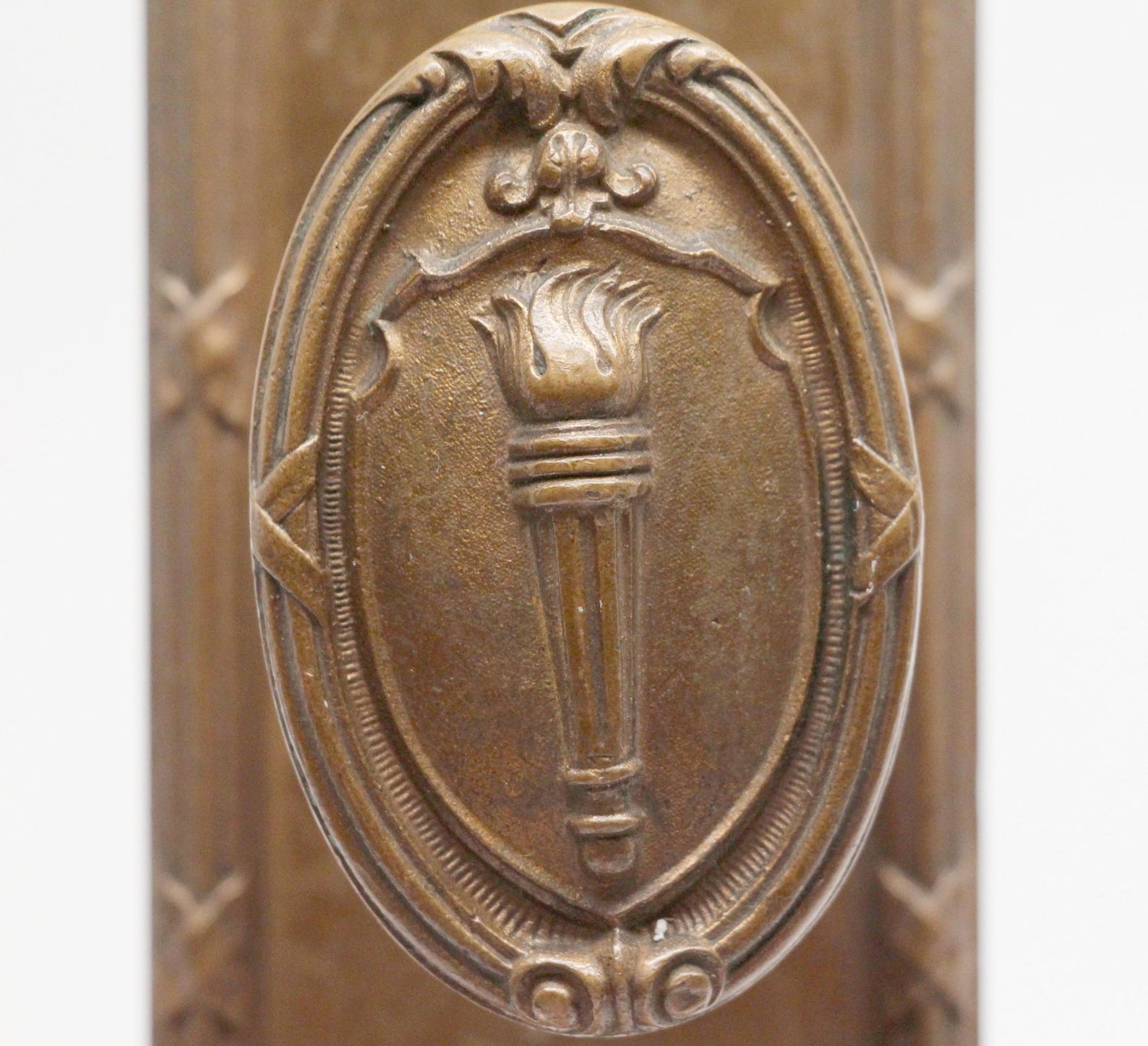 Empire Style Oval Torch Knob & Plate Set - Etsy