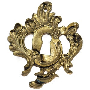 Antique 3 In. French Ornate Door Keyhole Cover Plate - Etsy