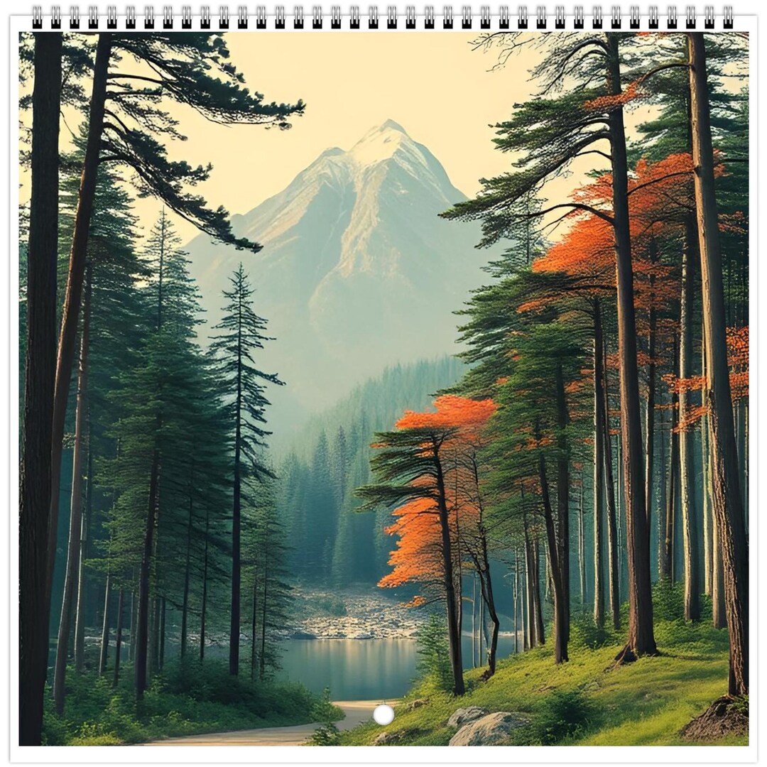 Japanese Forest Wall Calendars 2026 (US & CA) - Etsy