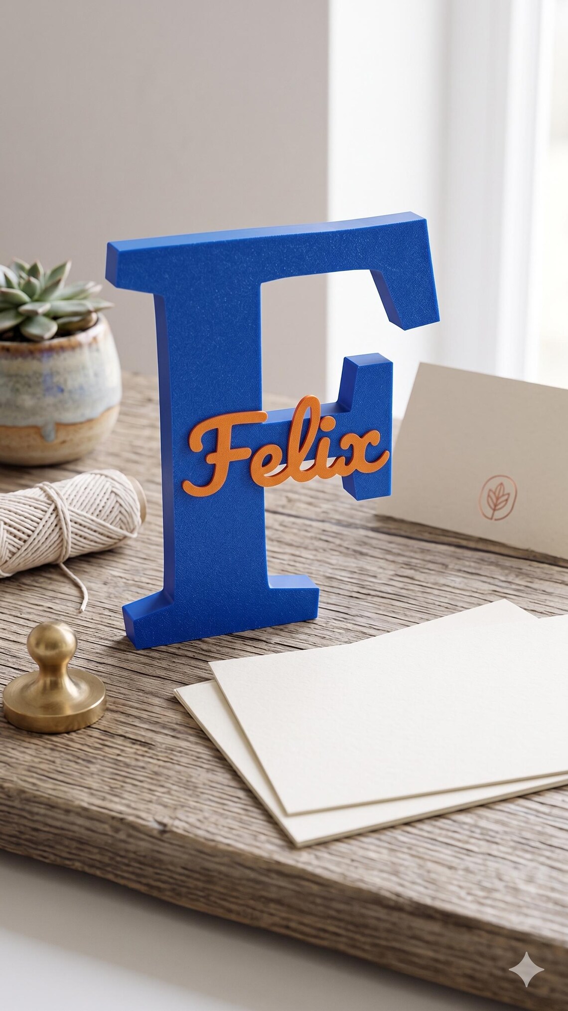 Personalized 3d-printed Letter | Nursery Decor | 18 Cm Standing Letter ...