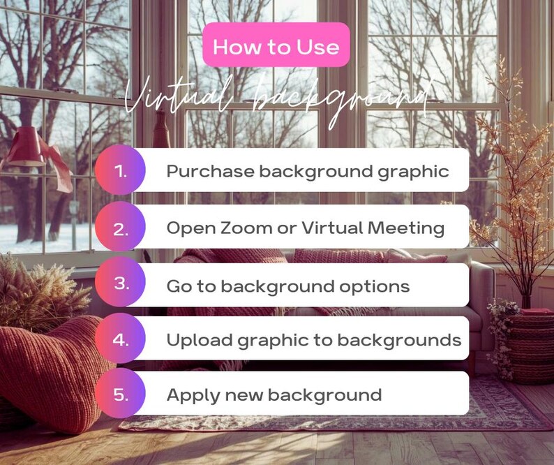 Virtual Background, Zoom Background, Valentine's Decor - Etsy