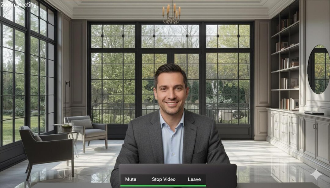 Executive Office Virtual Background | Modern | Professional Zoom ...
