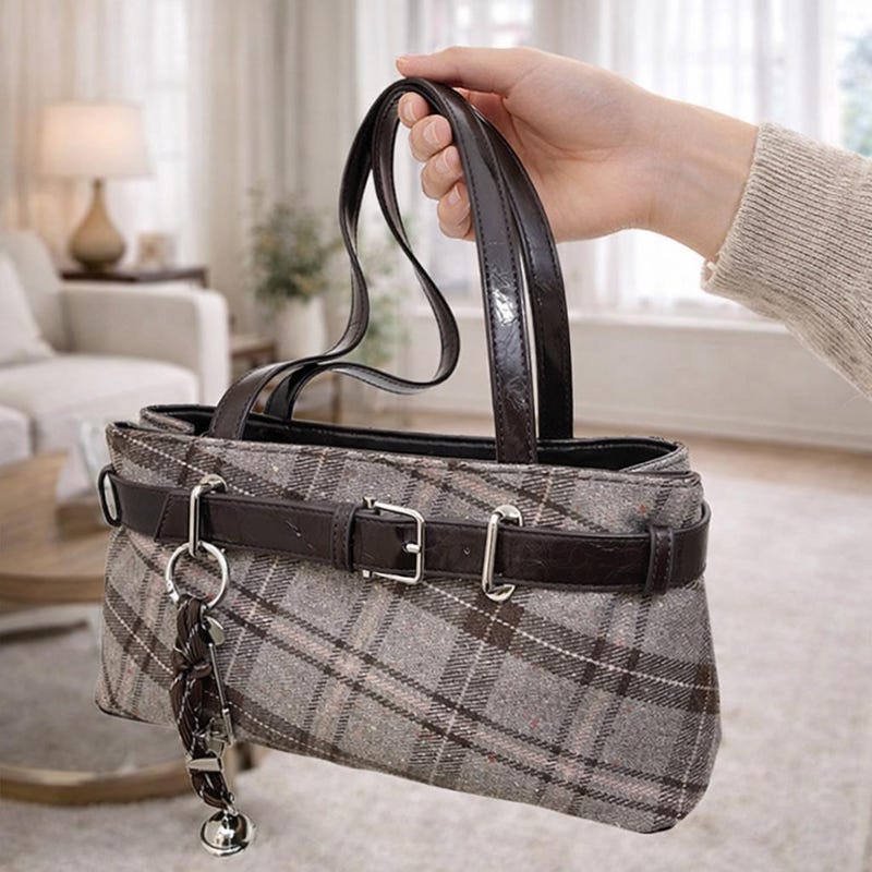 Plaid Handbags - Etsy