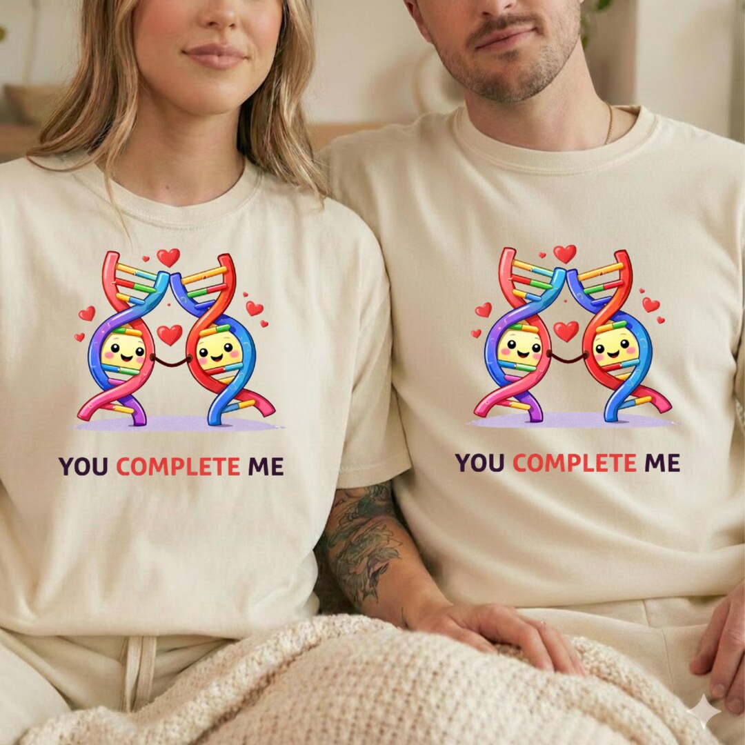 You Complete Me Digital Download , DNA Love Printable Art , Science ...