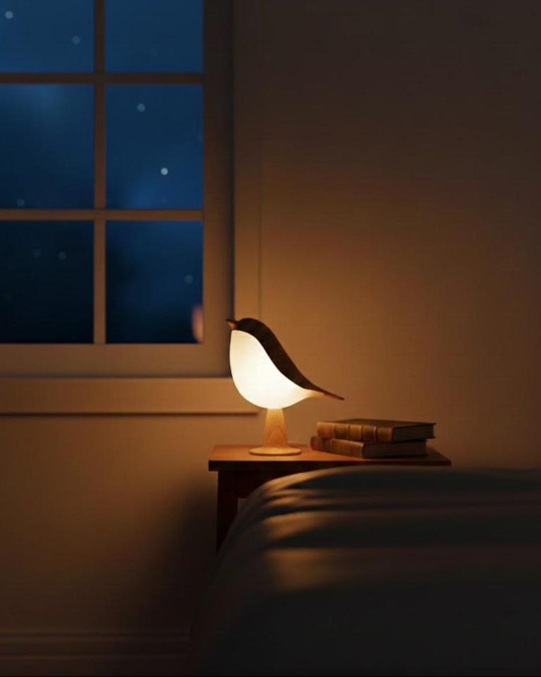 Bird LED Night Light: Modern Touch Sensor Rechargeable Desk Lamp - Etsy