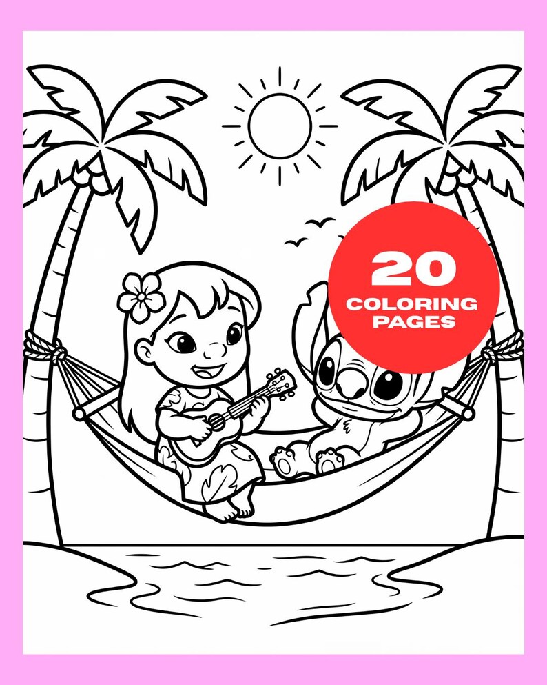 20 Disney Cute Chibi Coloring Pages | Lilo & Stitch | Lion King ...