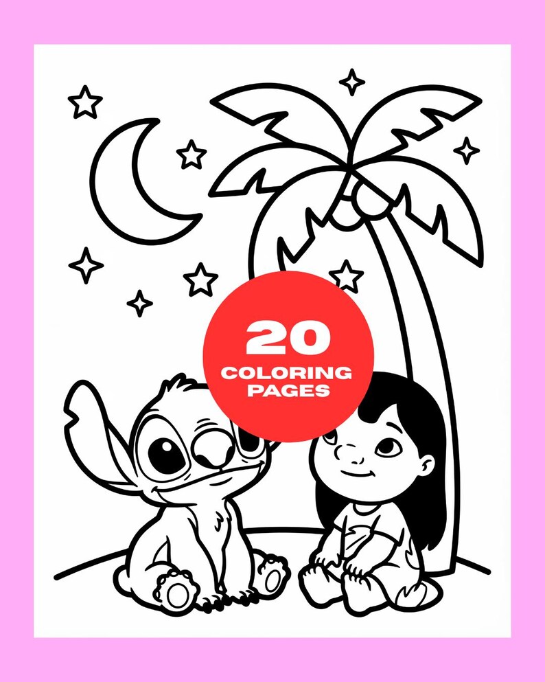 20 Disney Cute Chibi Coloring Pages | Lilo & Stitch | Lion King ...