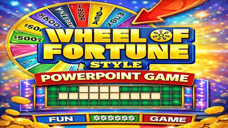 Wheel of Fortune Style Powerpoint Game – Interactive Game Show Template ...