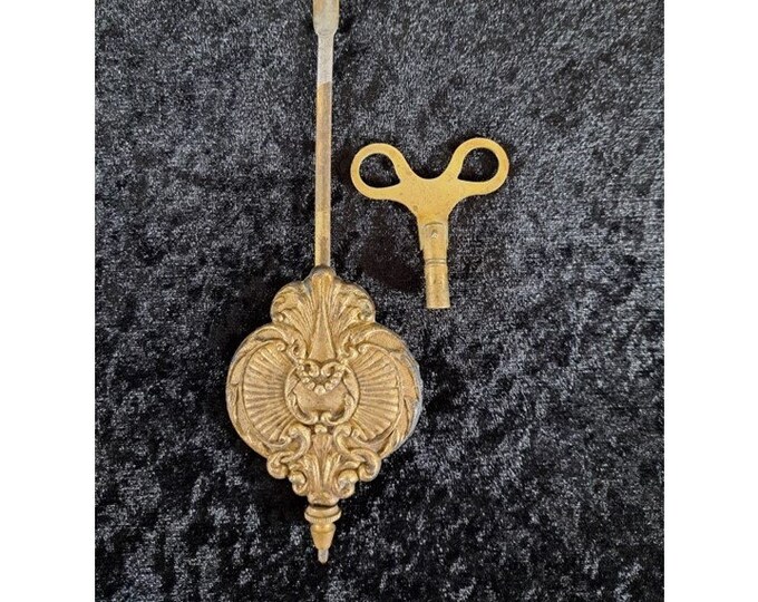 Waterbury Longer Clock Pendulum and Key Vintage Antique Victorian ...